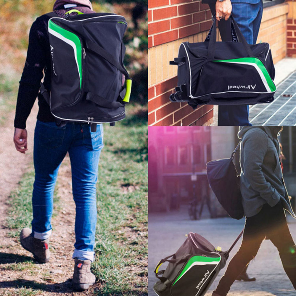 Airwheel Unisex Travel Backpack with Wheels and Retractable Handle for ...